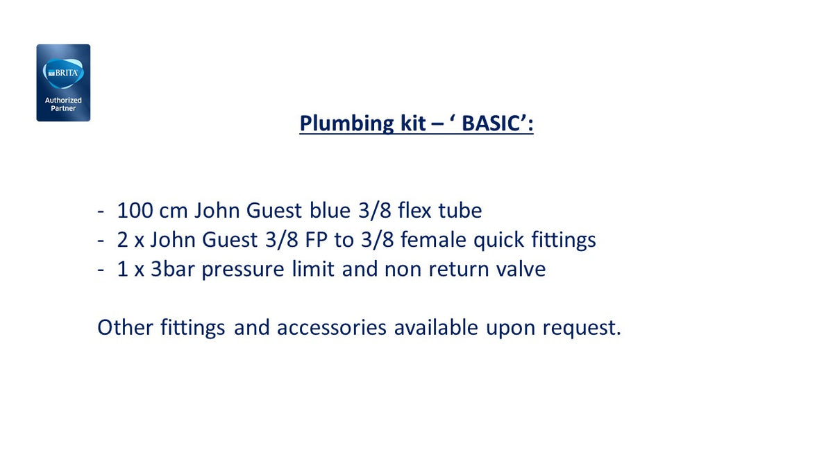 Plumbing kit 'FRESH C50' – Redback Coffee Limited